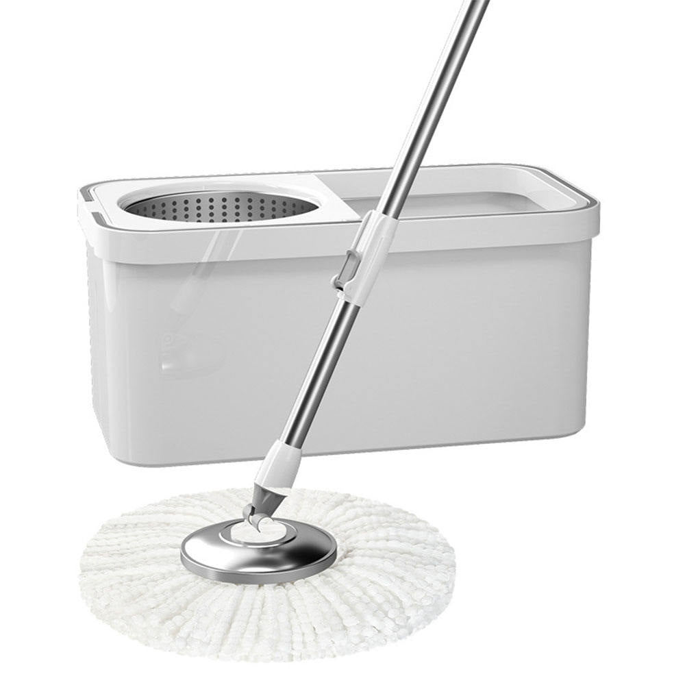 Dry Mop Set, Polyester, with Steel Frame and Rod, 80 cm, White, All St ...