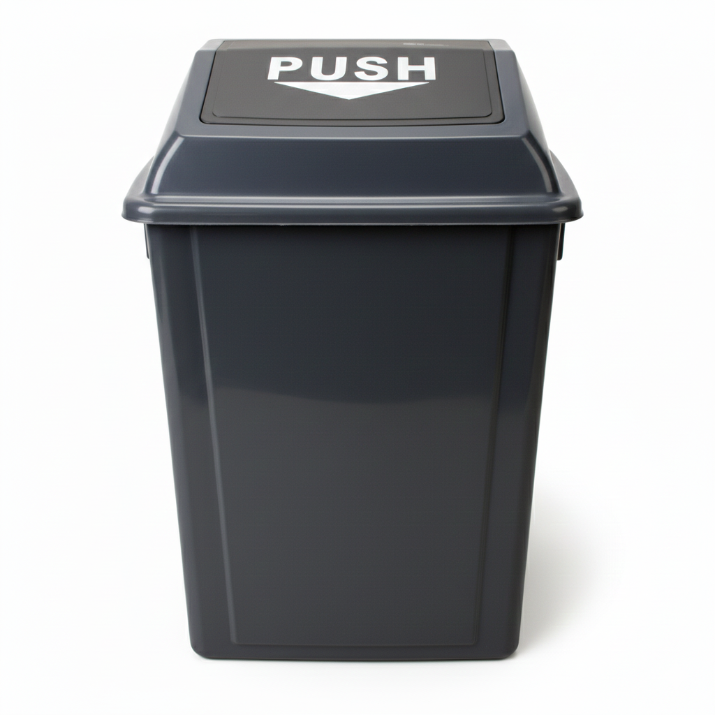 Dust Bin, Plastic, Push Type | AUTCO